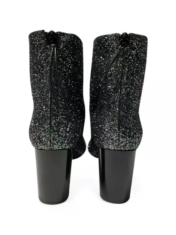 ISABEL MARANT VINTAGE Ritza Glitter-coated Ankle Boots
