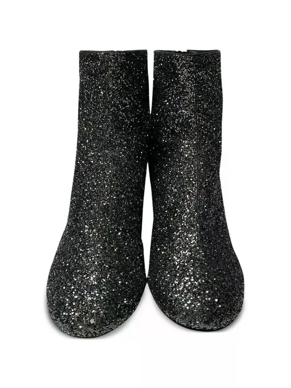 ISABEL MARANT VINTAGE Ritza Glitter-coated Ankle Boots