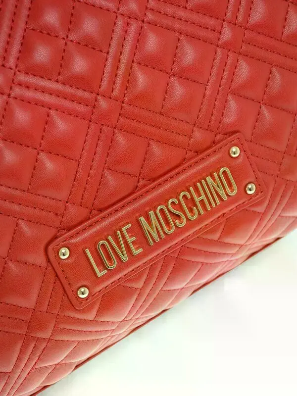 Moschino Quilted Logo-detail Shoulder Bag