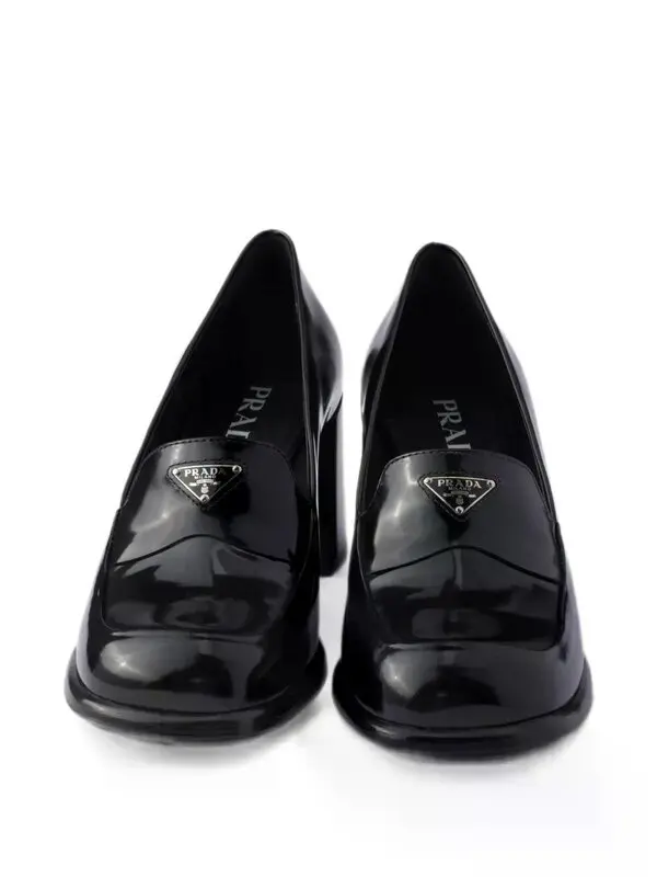 Prada Brushed Leather Loafers