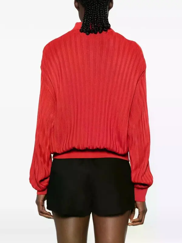 Versace Jewellery Print Pleated-sleeve Cardigan