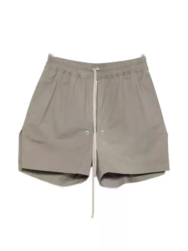 Rick Owens Exposed-zip Drawstring Shorts - Grey