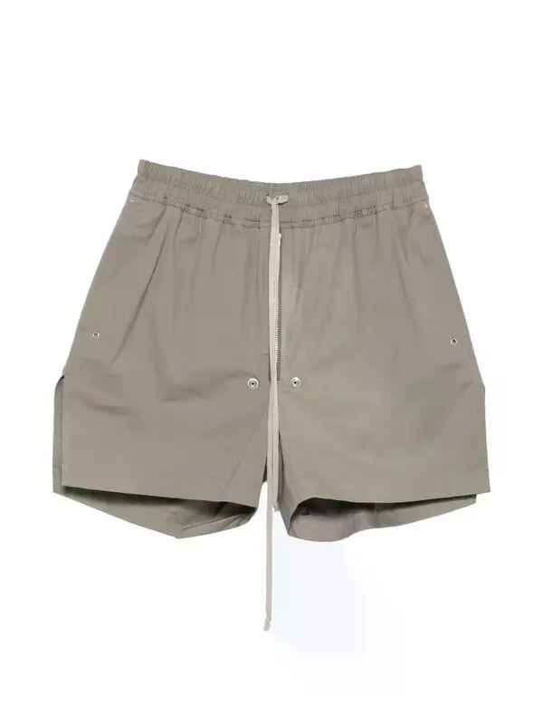 Rick Owens Exposed-zip Drawstring Shorts - Grey