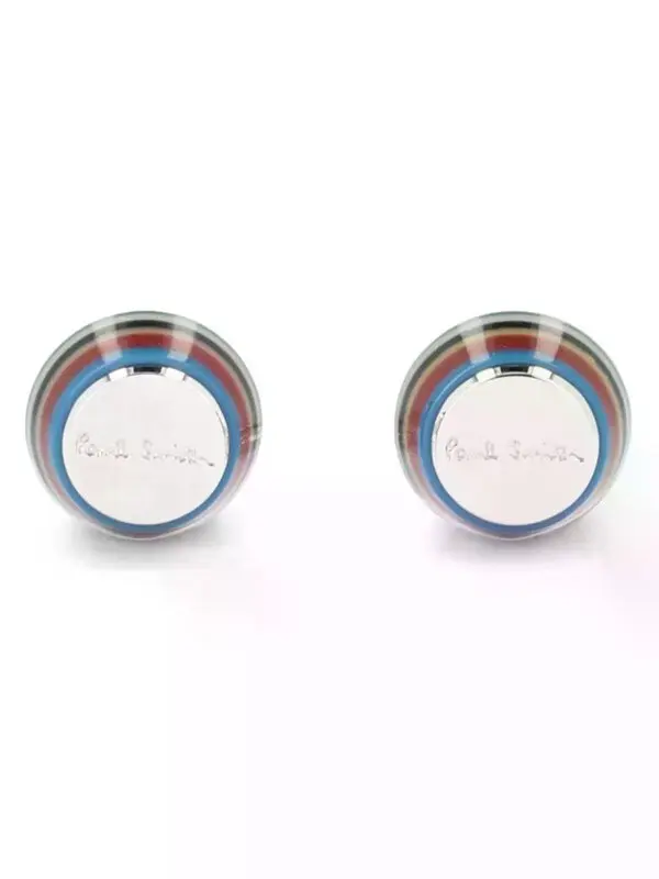 Paul Smith Artist Stripe Cufflinks - Silver