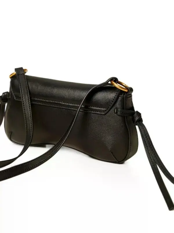 TWINSET Leather Shoulder Bag With Flap