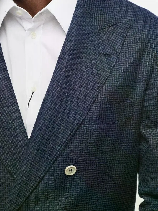 Brunello Cucinelli Double-breasted Houndstooth Suit