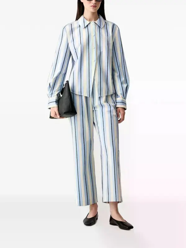 Stine Goya Striped Embroidered Trousers