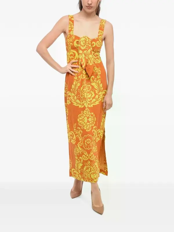 ALEMAIS Alemai's Floral Print Midi Dress