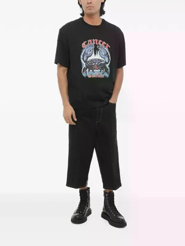 Neil Barrett Logo-print Crew-neck T-shirt - Black