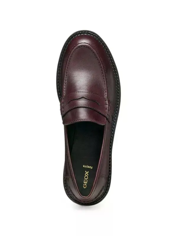 Geox Leather Penny Loafers