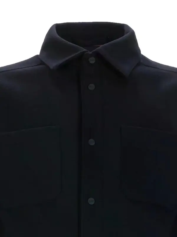 Herno Button-fastening Chest-pockets Shirt Jacket - Blue