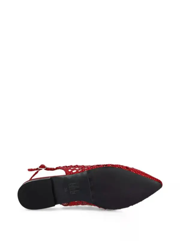 BILLI BI A9571 Woven Slingback Pumps