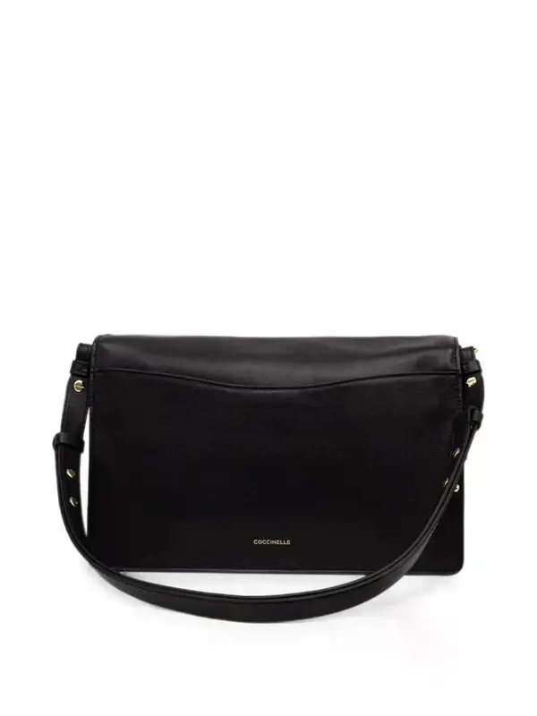 COCCINELLE Logo-embossed Leather Tote Bag - Black
