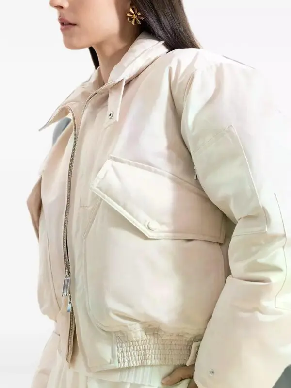 Victoria Beckham Padded-design Bomber Jacket