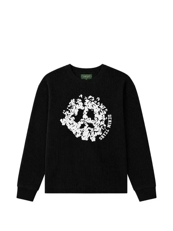 DENIM TEARS Logo-print T-shirt - Black