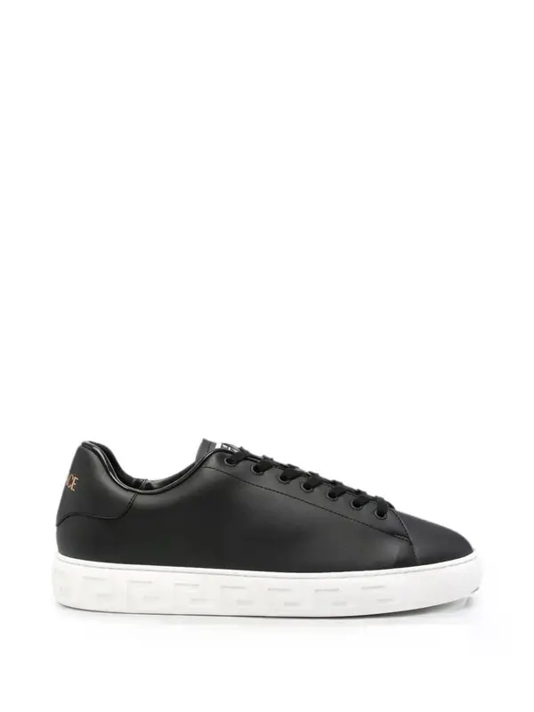 Versace Greca-sole Low-top Sneakers - Black