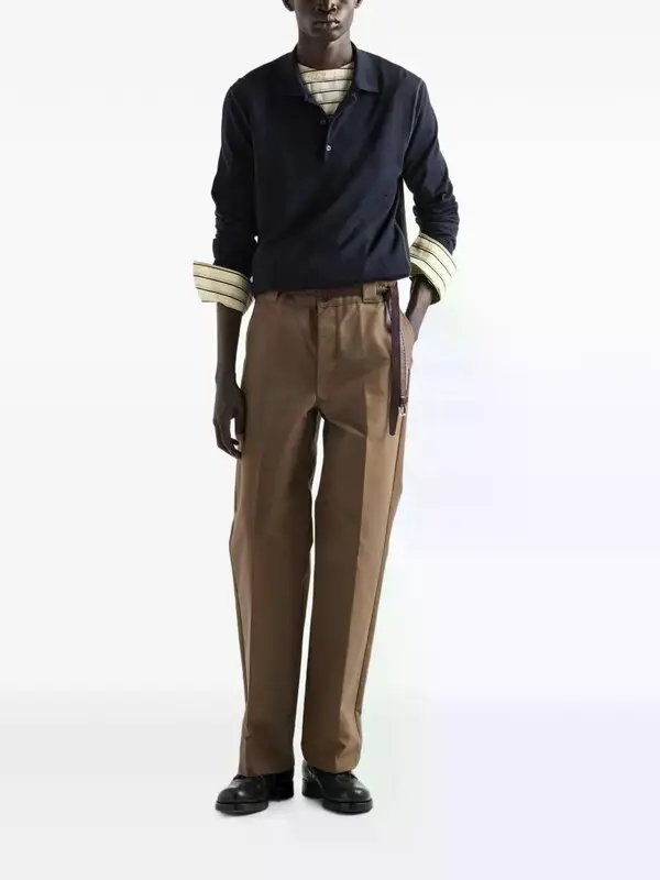 Prada Technical Canvas Pants - Brown