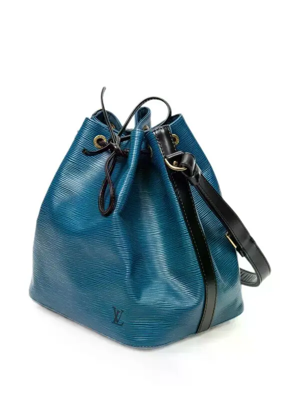 LOUIS VUITTON Pm Noe Leather Bucket Bag - Blue