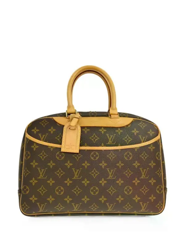 LOUIS VUITTON 1998 Monogram Deauville Handbag - Brown