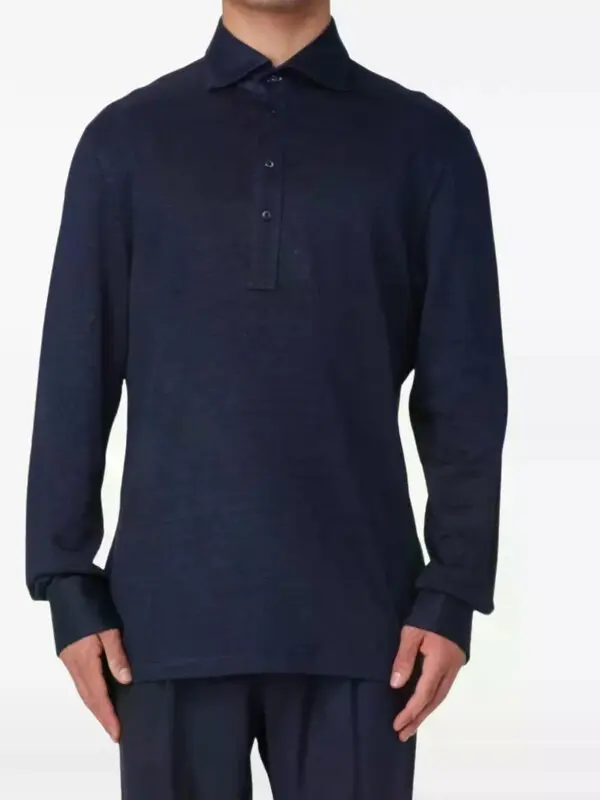 Brunello Cucinelli Long-sleeve Polo Shirt