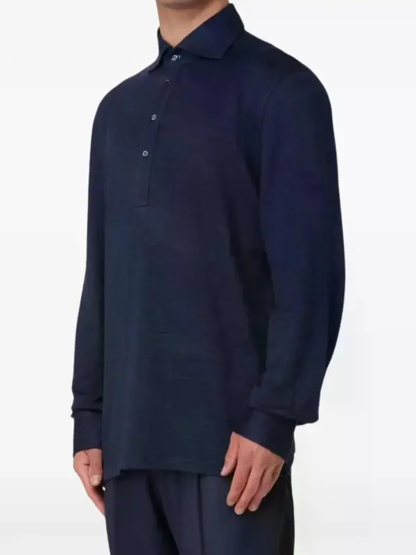 Brunello Cucinelli Long-sleeve Polo Shirt