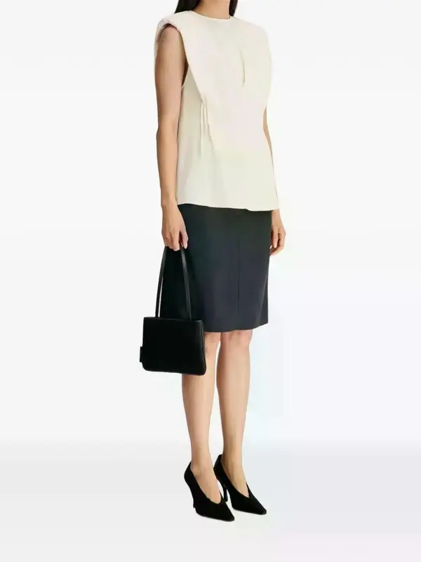 Loulou De Saison Cory Pleat-detail Top - Neutrals