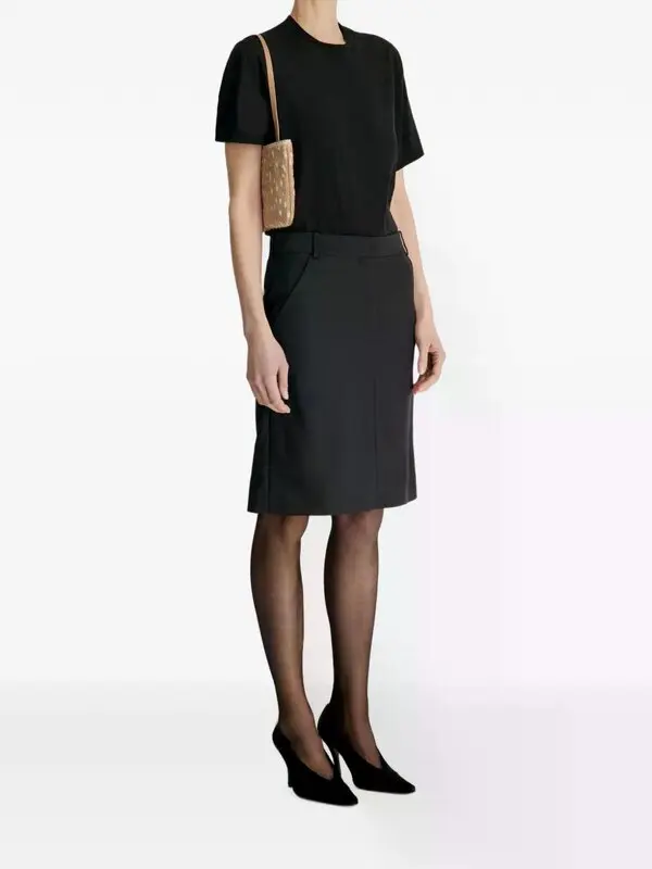 Loulou De Saison Elsie Straight-fit Midi Skirt