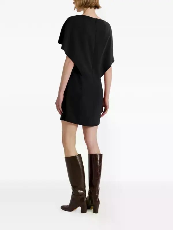 Alberta Ferretti Cape-overlay Mini Dress