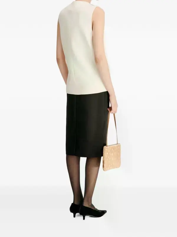 Loulou De Saison Jane Button-front Sleeveless Waistcoat