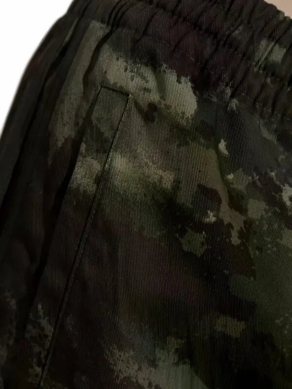 Adidas Camouflage-print Logo-embroidered Shorts