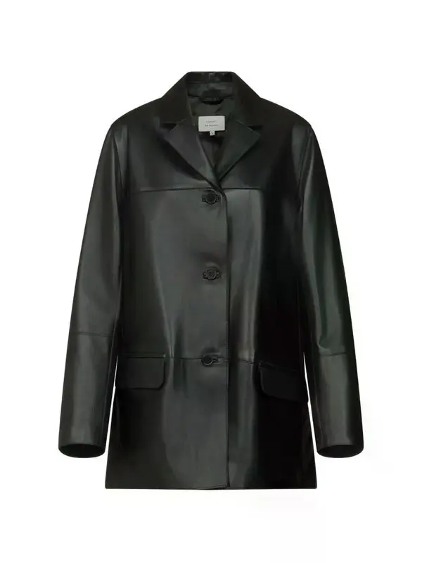 Loulou De Saison Notch-lapel Leather Jacket
