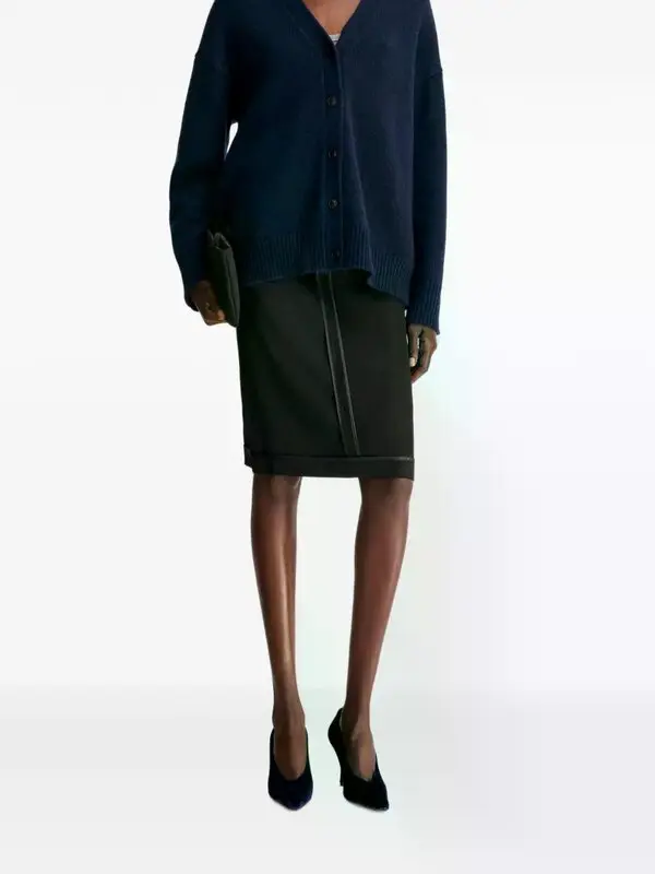 Loulou De Saison Duca V-neck Oversized Cardigan - Blue