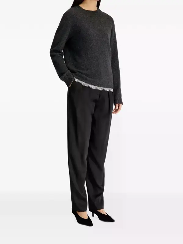 Loulou De Saison Arvo Lace-trim Sweater