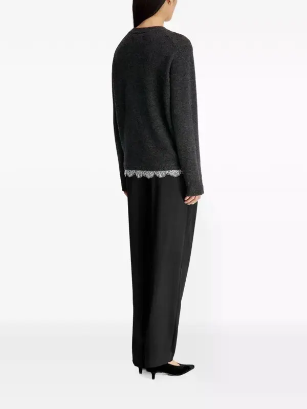 Loulou De Saison Arvo Lace-trim Sweater