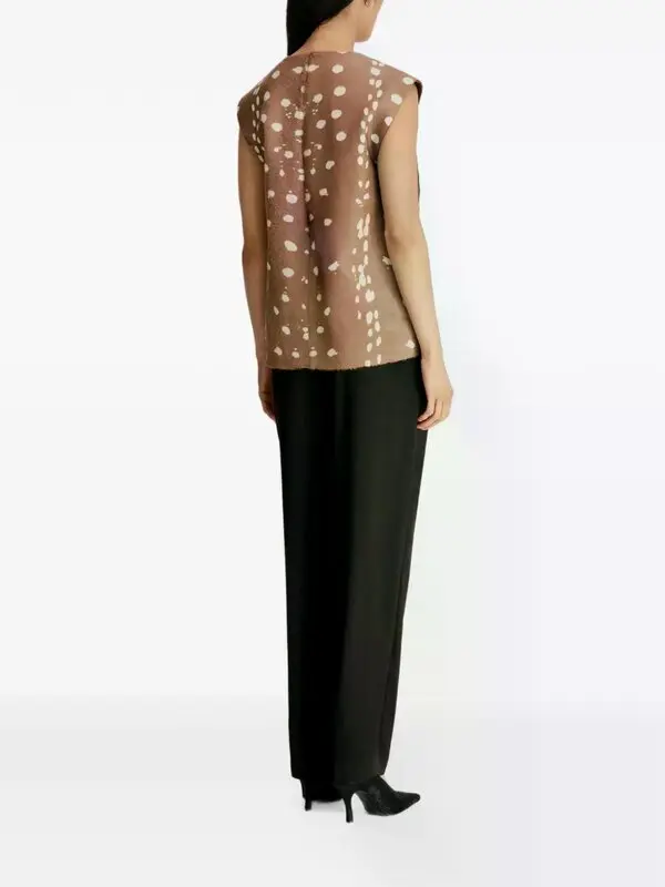 Loulou De Saison Sleeveless Leather Blouse