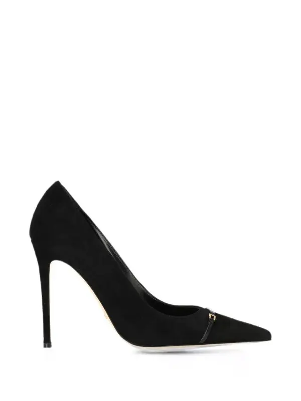 Elisabetta Franchi Buckle-detail Pointed-toe Pumps - Black