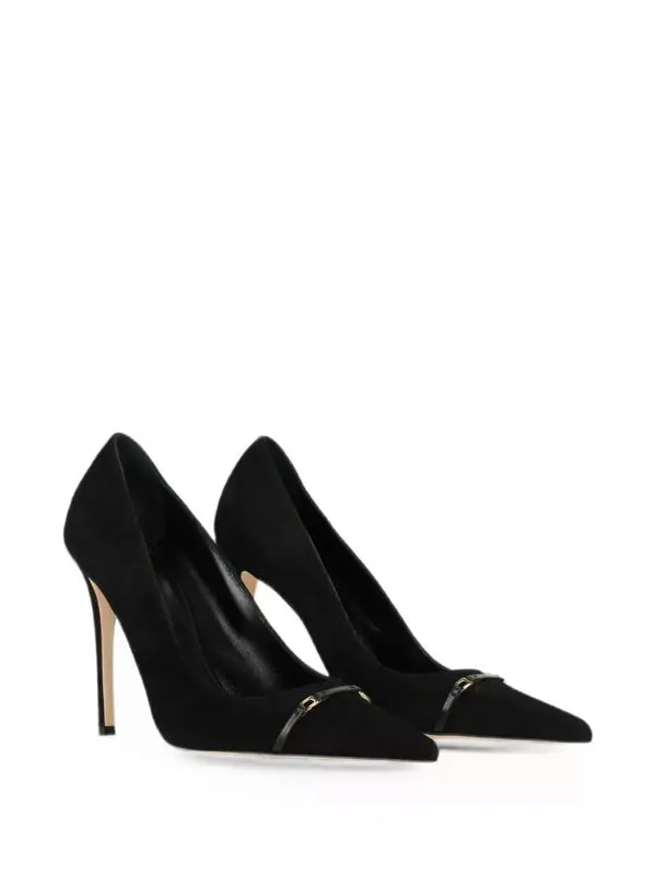 Elisabetta Franchi Buckle-detail Pointed-toe Pumps - Black