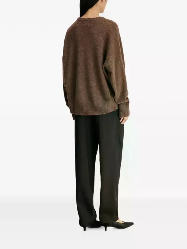 Loulou De Saison Cashmere Crew Neck Sweater - Brown