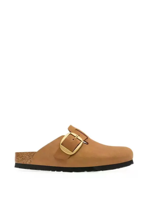 BIRKENSTOCK Big-buckle Leather Sandals - Brown