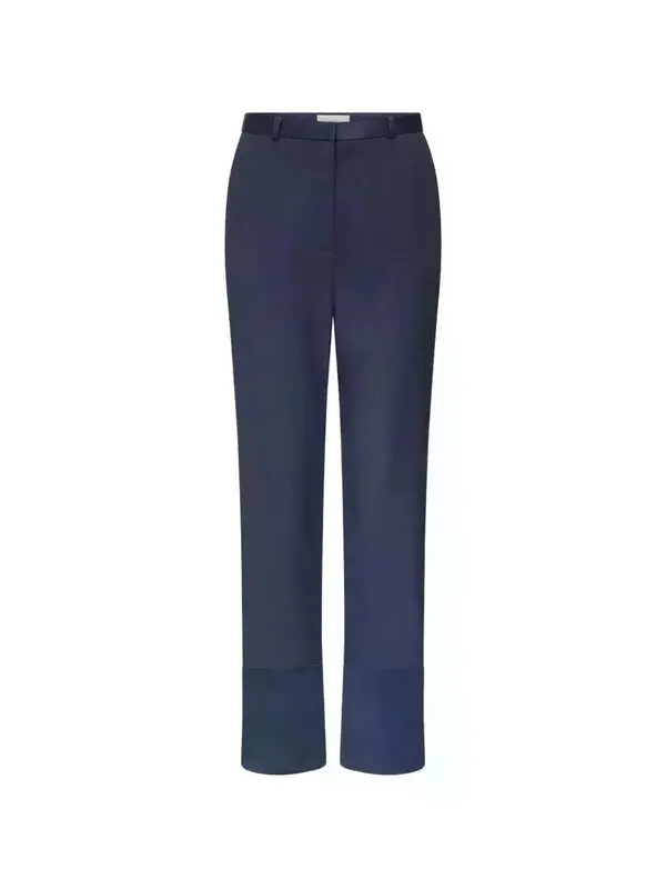 Loulou De Saison Mahoney Lds Straight-leg Trousers - Blue