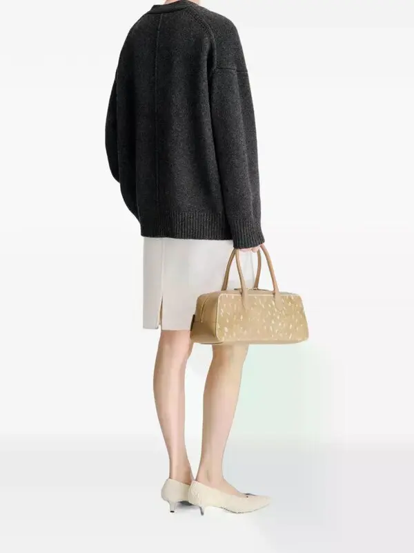 Loulou De Saison Duca Oversized V-neck Cardigan - Grey