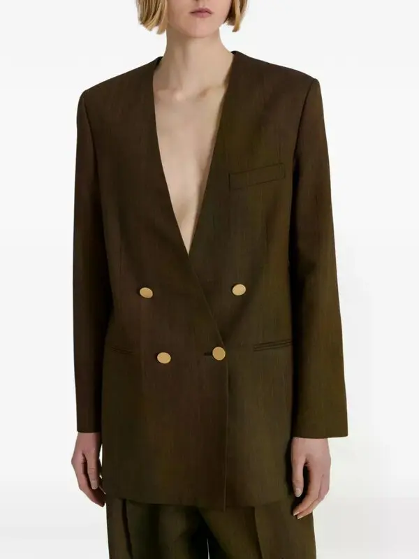 Alberta Ferretti Button Double-breasted Blazer