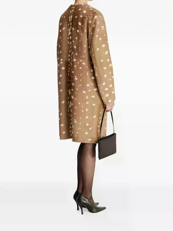 Loulou De Saison Liza Printed Leather Coat