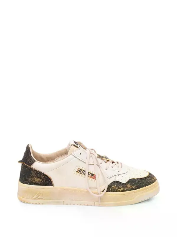 AUTRY Super Vintage Panelled Sneakers - Neutrals