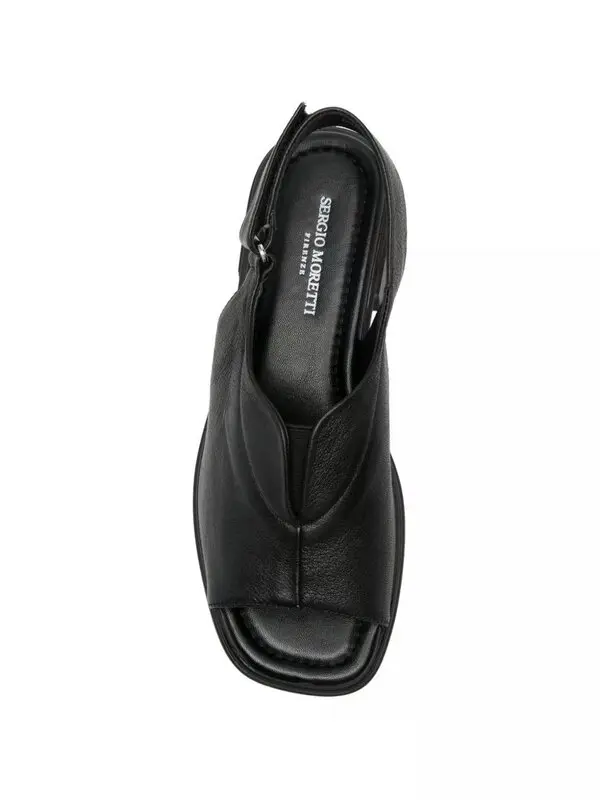 SERGIO MORETTI FIRENZE Touch-strap Slingback Sandals