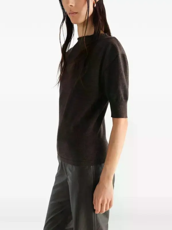 LEMAIRE Short-sleeve Fine Merino Wool Sweater