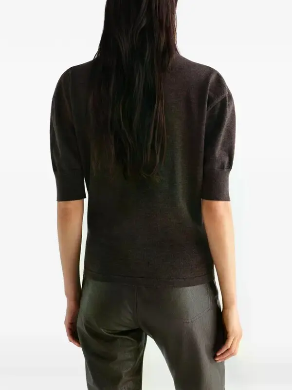 LEMAIRE Short-sleeve Fine Merino Wool Sweater
