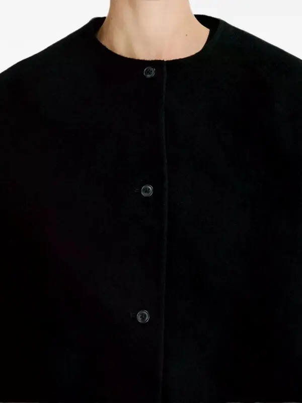 Loulou De Saison Collarless Single-breasted Coat