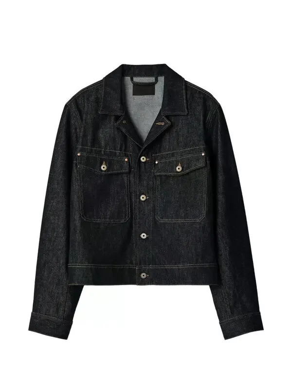 LEMAIRE Trucker Jacket In Slate Denim - Blue