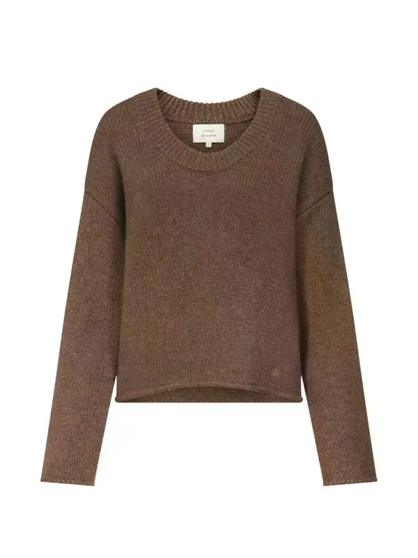 Loulou De Saison Derry Lds U-neck Cashmere Sweater - Brown